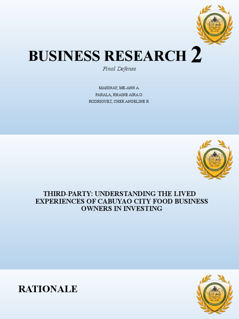 Research 2 Final Defense Thesis Defended Cutie Copy Ann | PDF ...