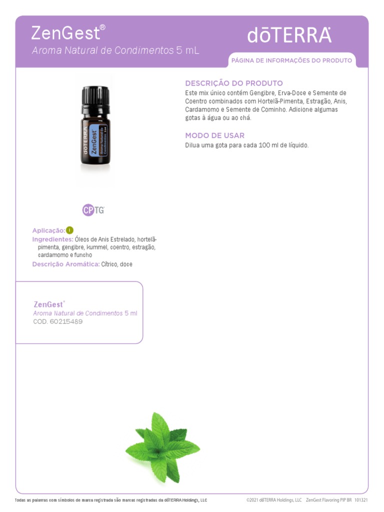 Zengest Oil Flavor | PDF