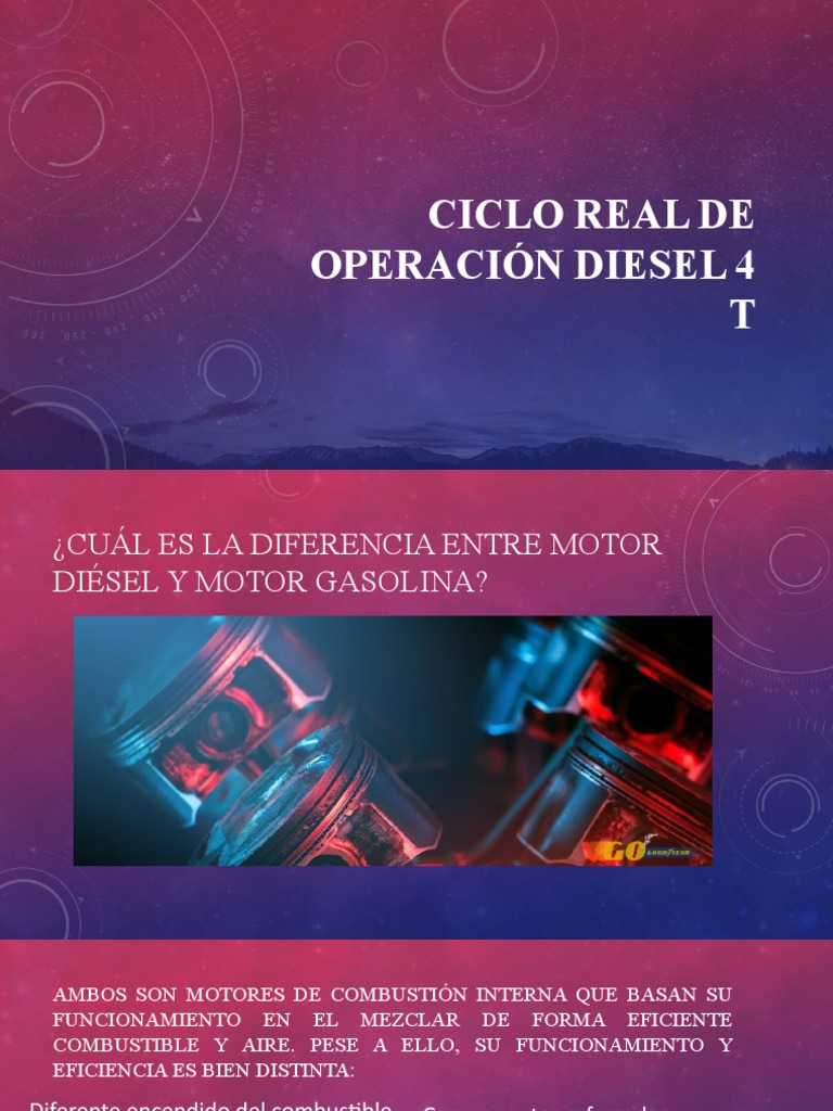 Ciclo Diesel 4T | PDF | Motor de combustión interna | Motor diesel