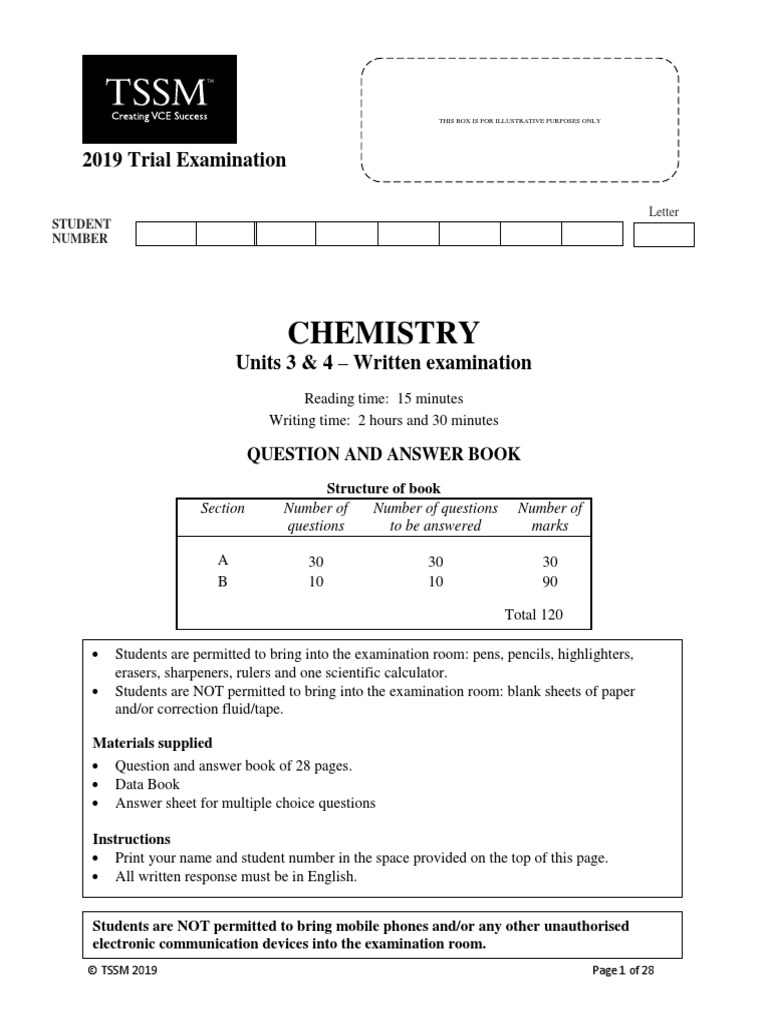 TSSM 2019 Exam | PDF | Ethanol | Electrode