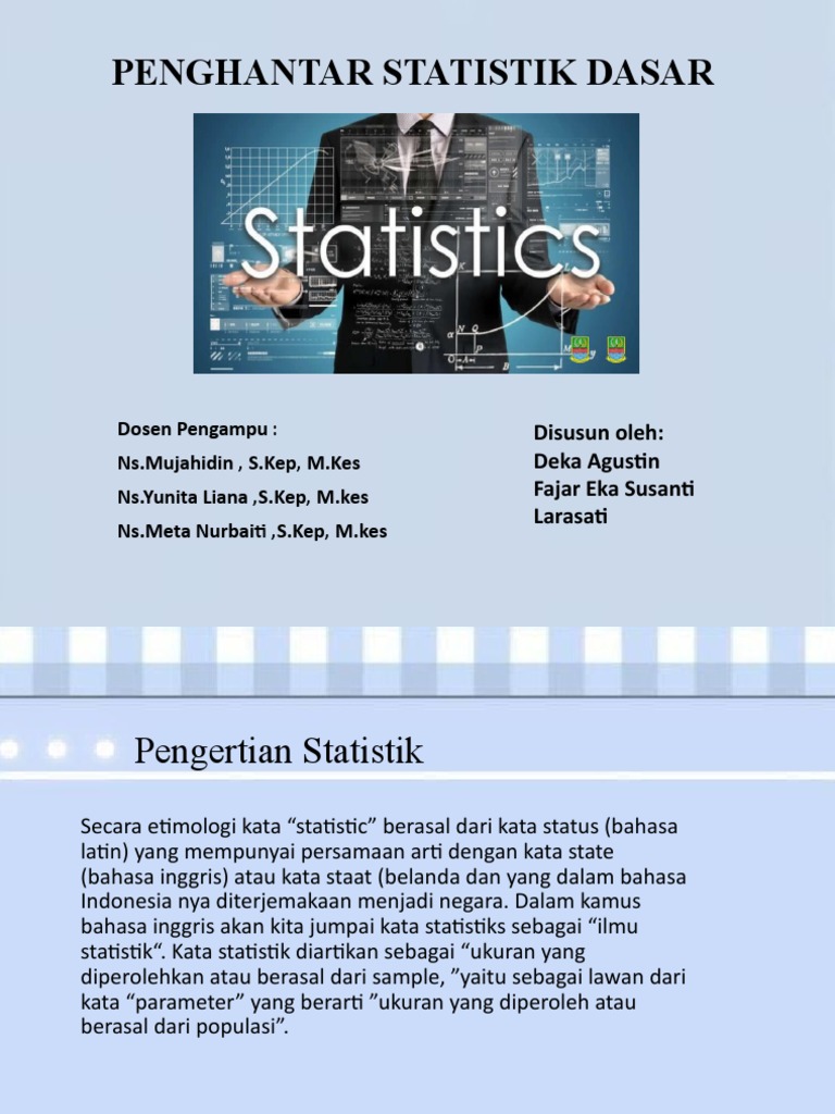 Pengantar Dasar Statistik dan Data | PDF | Pengembangan Diri