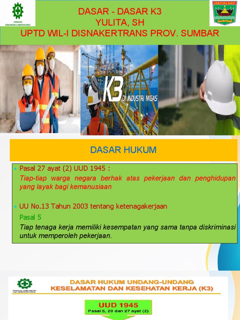 Dasar-Dasar Keselamatan Kerja K3 | PDF