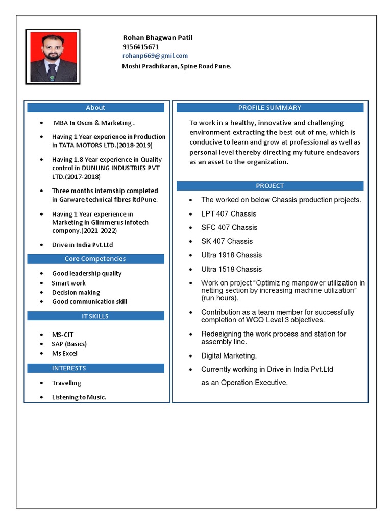 Rohan Patil Final Resume 4 | PDF | Business