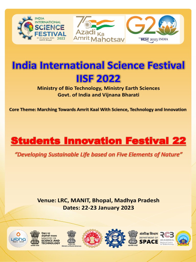 Brochure SIF IISF 2022 Final | PDF | Science | Innovation