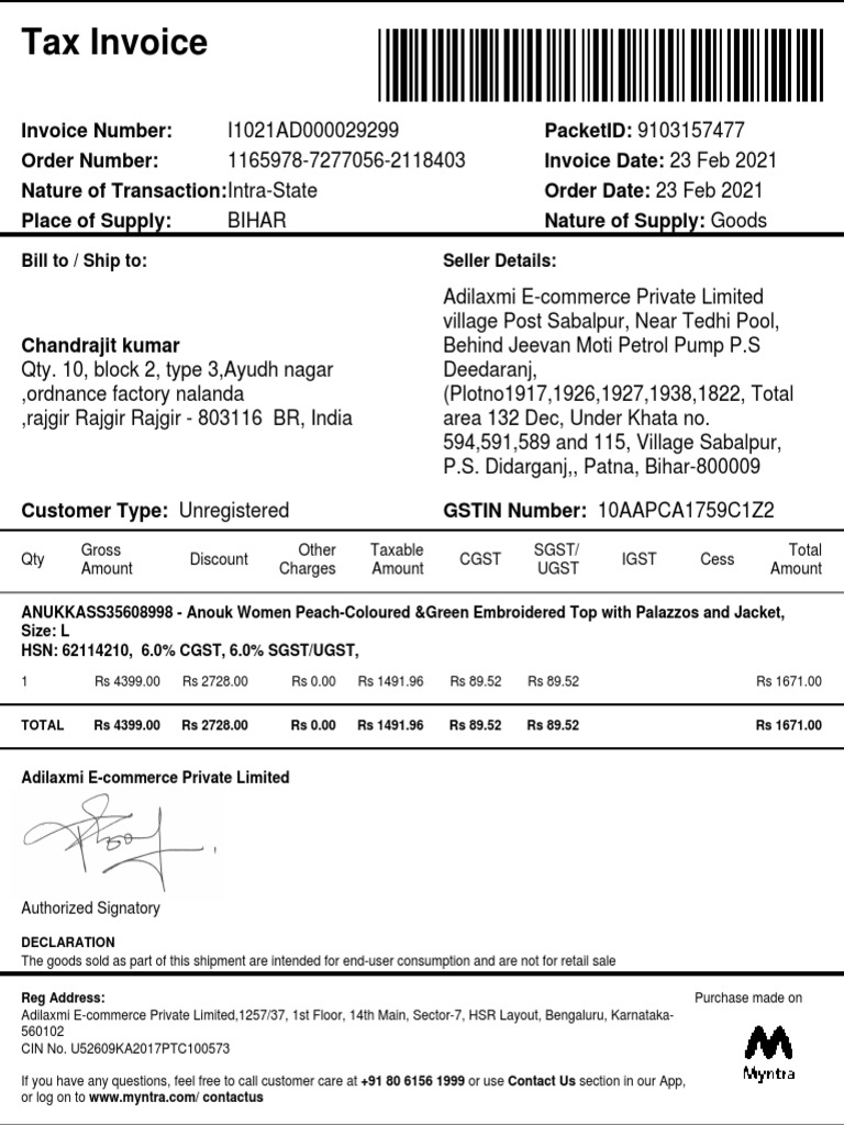 Suit Invoice - 2 | Download Free PDF | Public Finance | Government