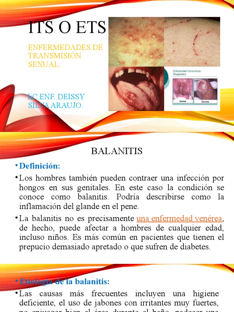 Balanitis: ETS y contagio en el glande | PDF | Infección transmitida ...
