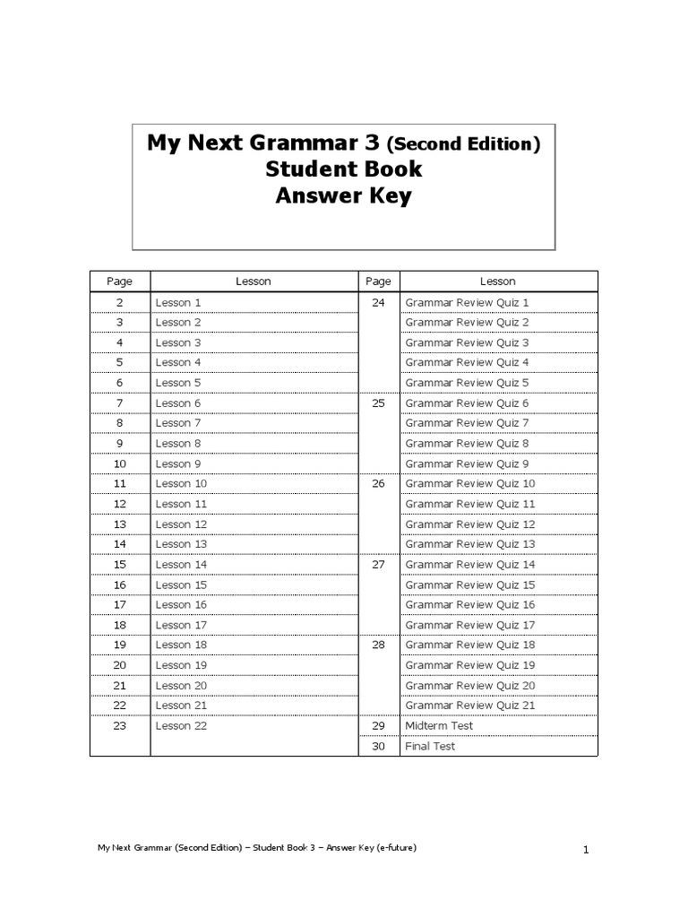 My Next Grammar - 2nd Edition - My Next Grammar (2nd) Student Book 3 ...