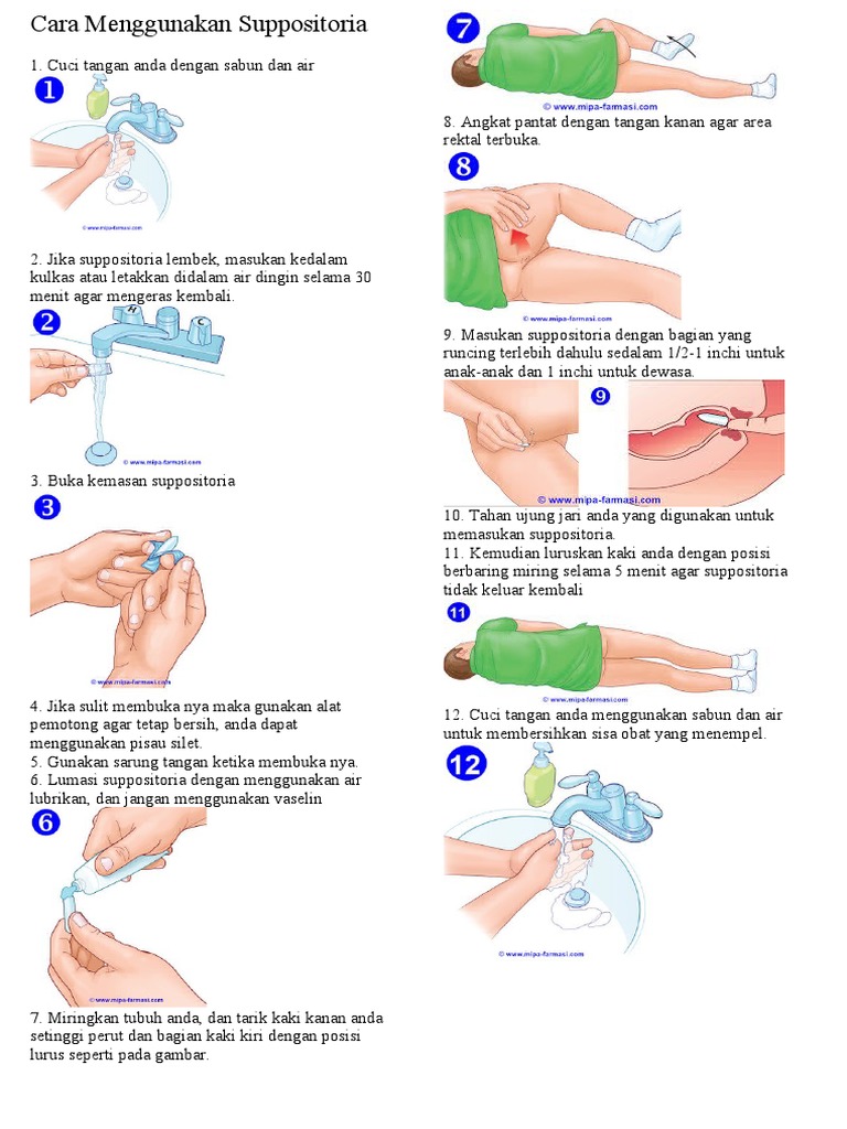 Cara Menggunakan Suppositoria | PDF