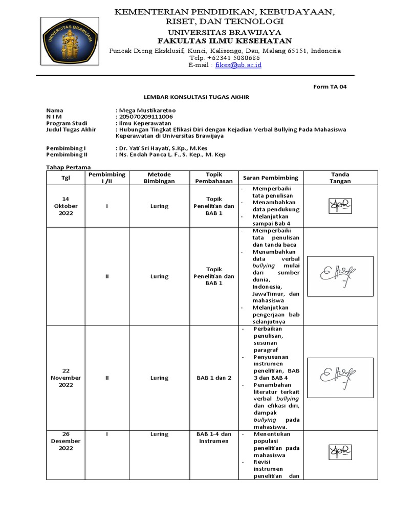 Lembar Konsul Mega-1 | PDF