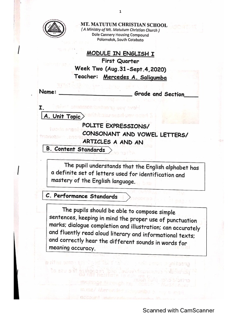 English Answer Key2 | PDF