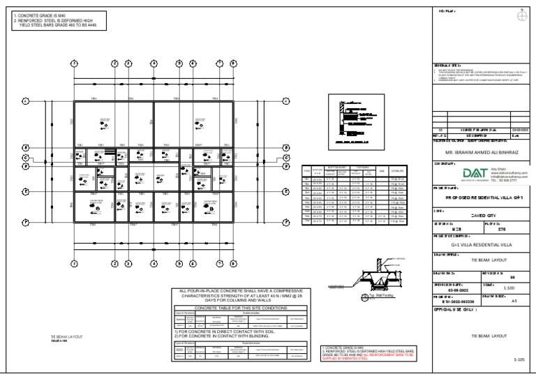 Tie Beam Layout | PDF | Building Engineering | Building