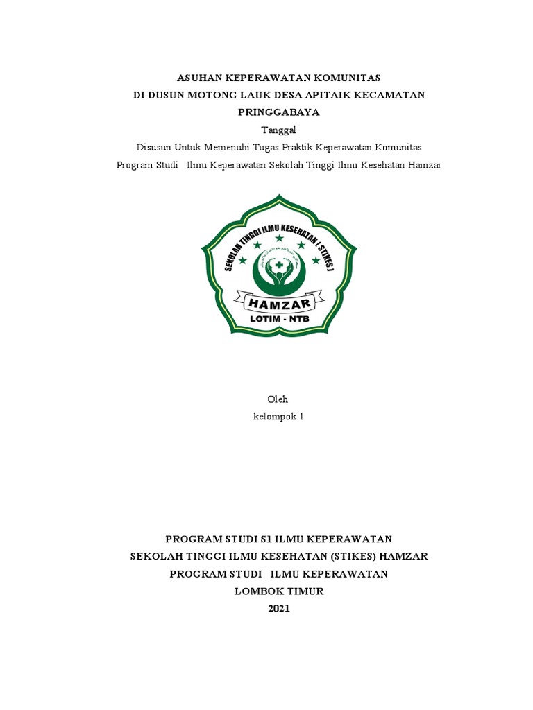 Asuhan Keperawatan Komunitas Kelompok 1 | PDF