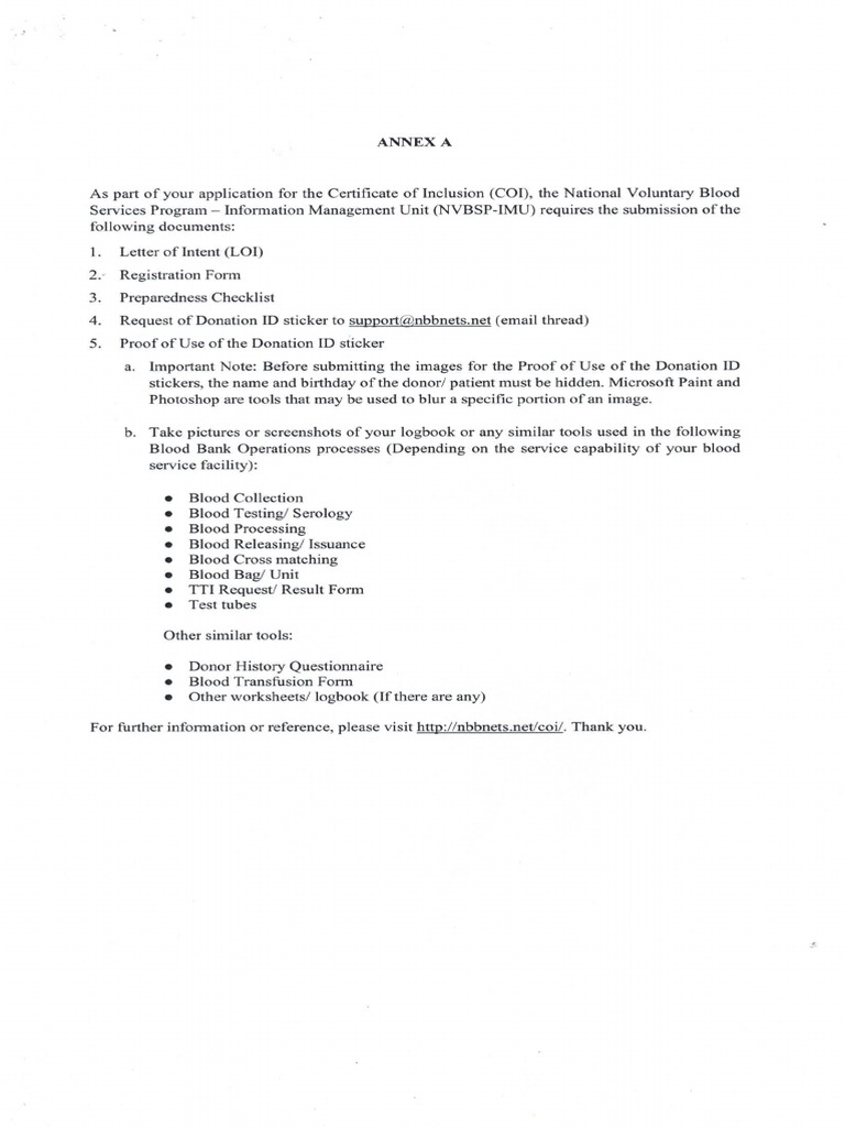 Verification of Compliance of NBBNETS - ANNEX A | PDF