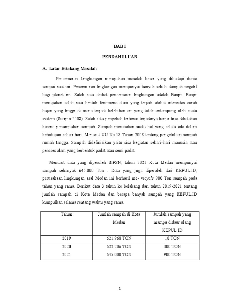 Pemberdayaan Sampah Melalui KEPUL.ID | PDF | Sains & Matematika
