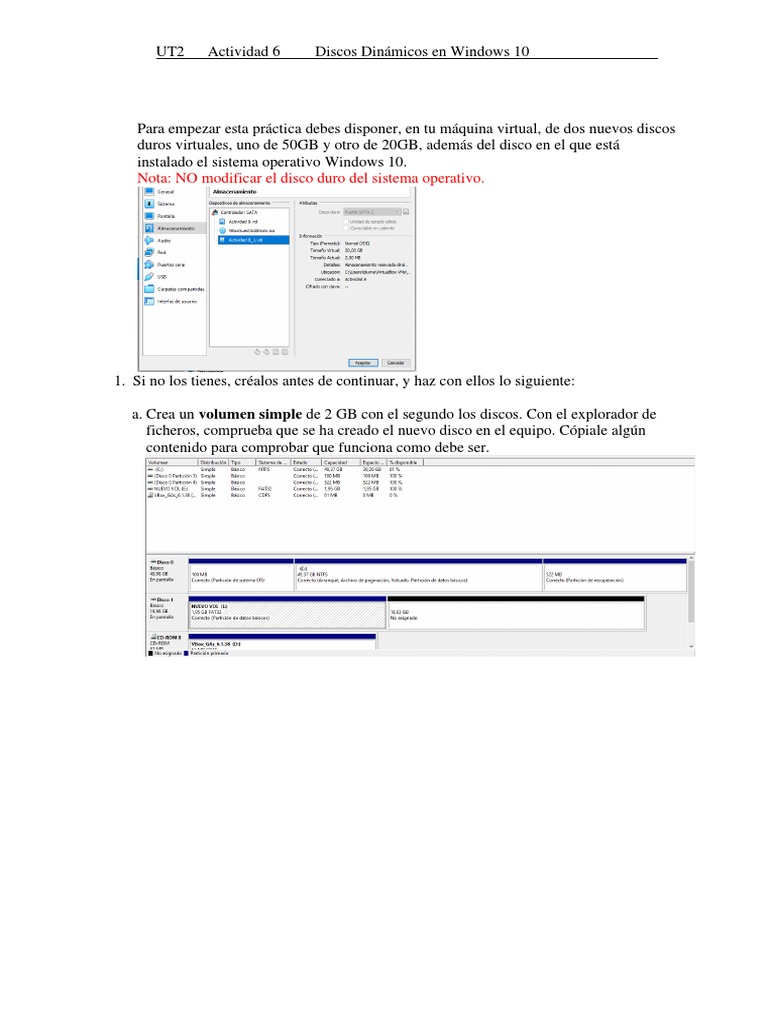 Actividad U2 - 6 | PDF | Windows 10 | Archivo de computadora