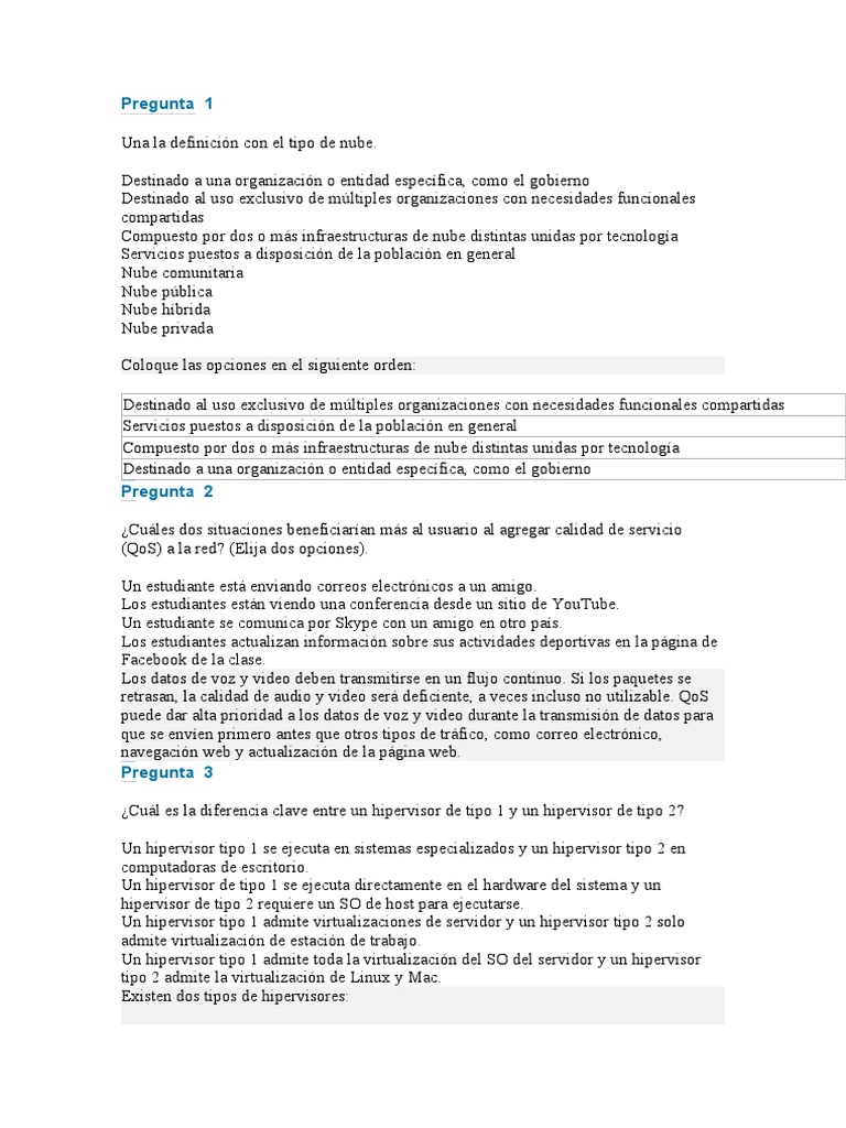Pregunta Modulo1 | PDF | Yo Pv6 | Protocolos de internet