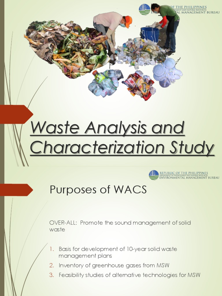 Topic 3a Waste Analysis and Characterization Study Ver0501 | PDF ...