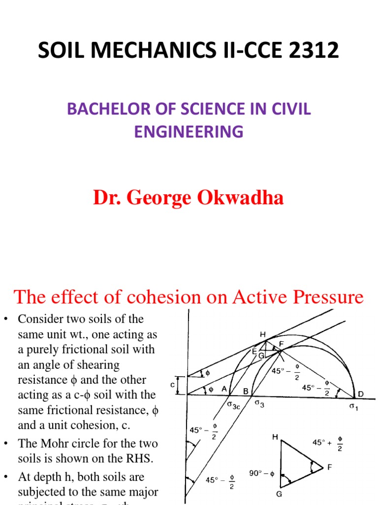 CCE 2312-Soil Mechanics II-Slides 118-139 | PDF | Applied And Interdisciplinary Physics | Civil ...