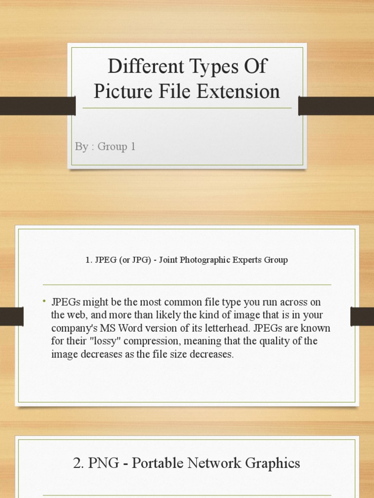 (Group 1) Picture File Extension | PDF | Computer Data | Digital Signal ...