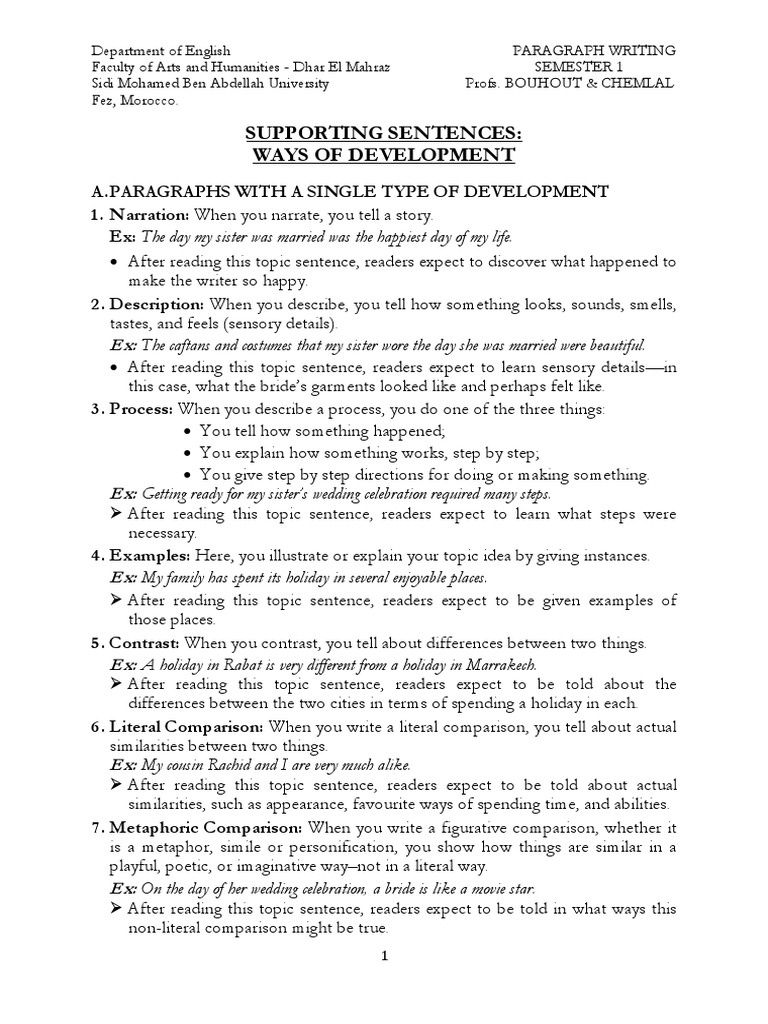 4 - Supporting Sentences - Lesson Practice | PDF | Seat Belt | Hamburgers
