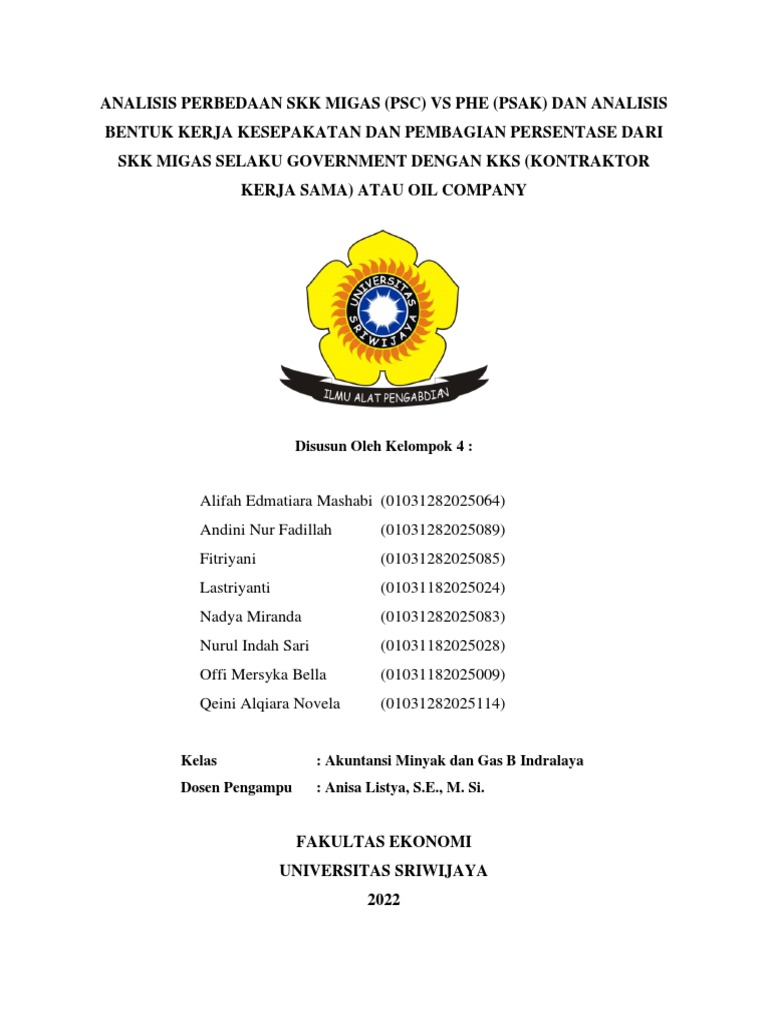 Kelompok 4 - Analisis PSC Dan PT. PHE-2 | PDF
