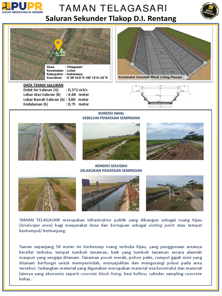 Lining Precast untuk Saluran Taman Telagasari | PDF | Seni