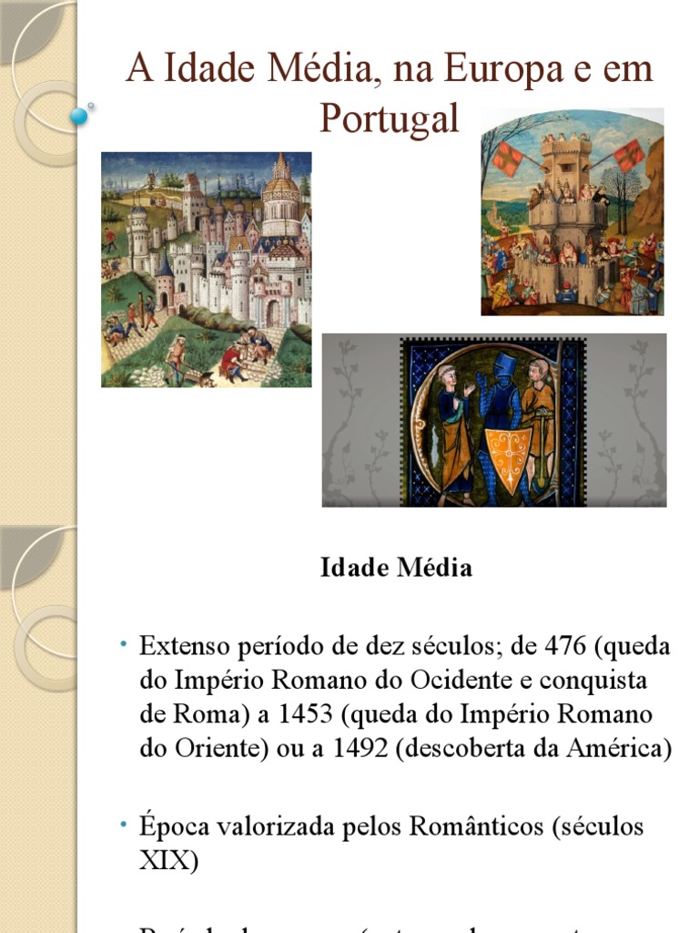 A Idade Média em Portugal: Características e Cultura | PDF