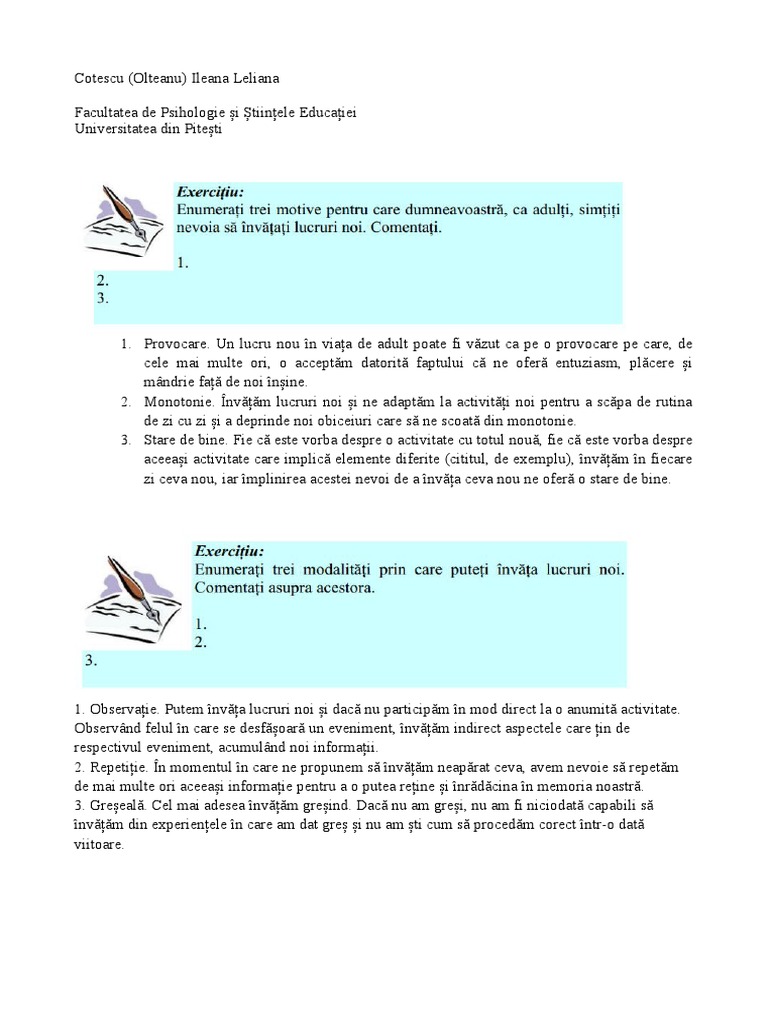 Exercitii Modulul 4-1 | PDF