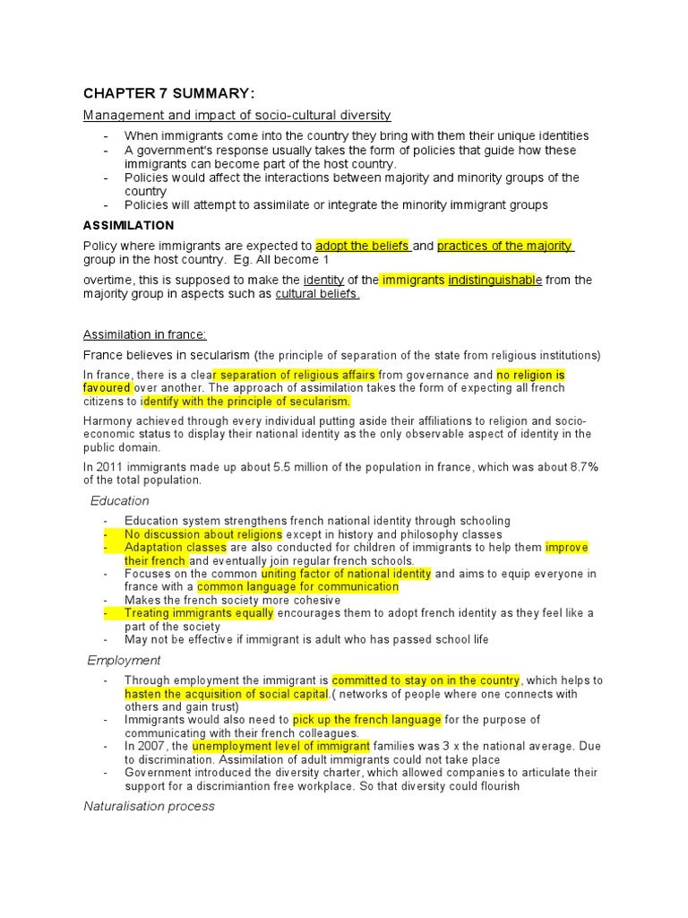 O Level Social Studies Chapter 7-11 Summary With Examples | PDF ...