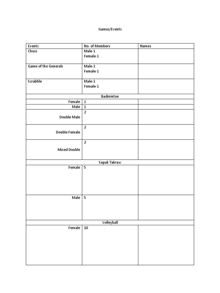 Intramurals 2023 | PDF