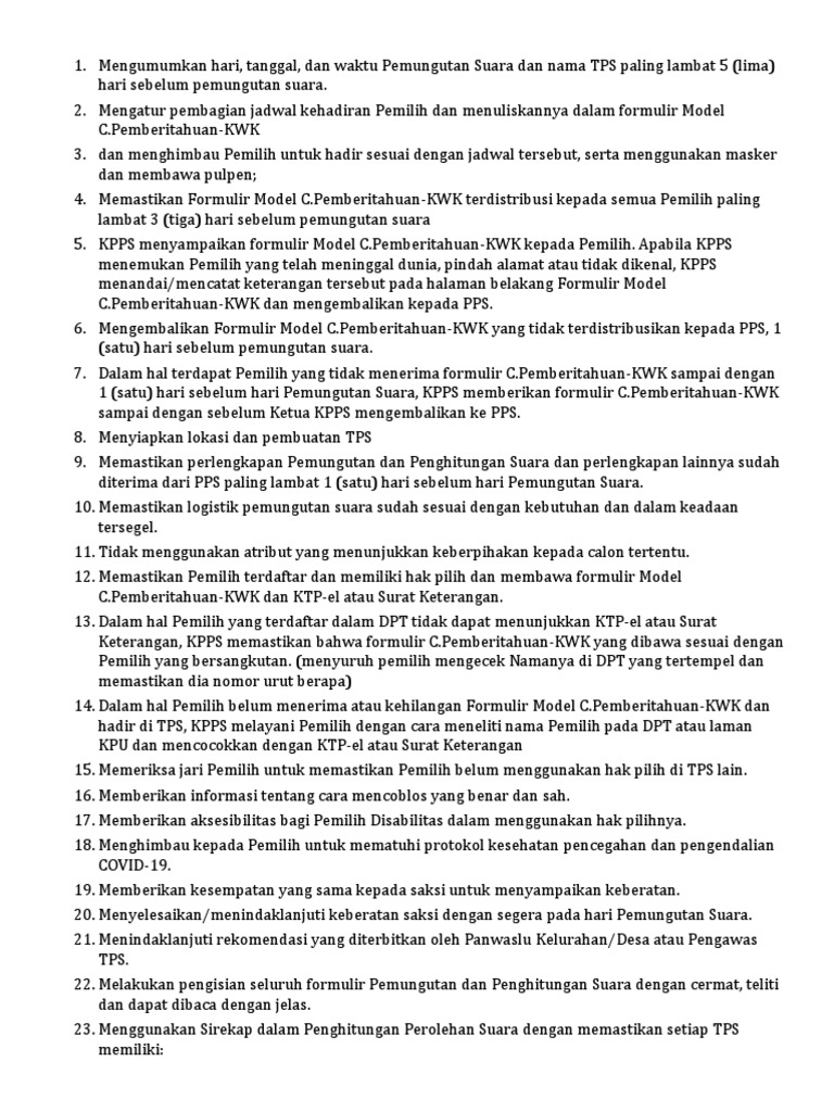 Untuk KPPS Belajar | PDF