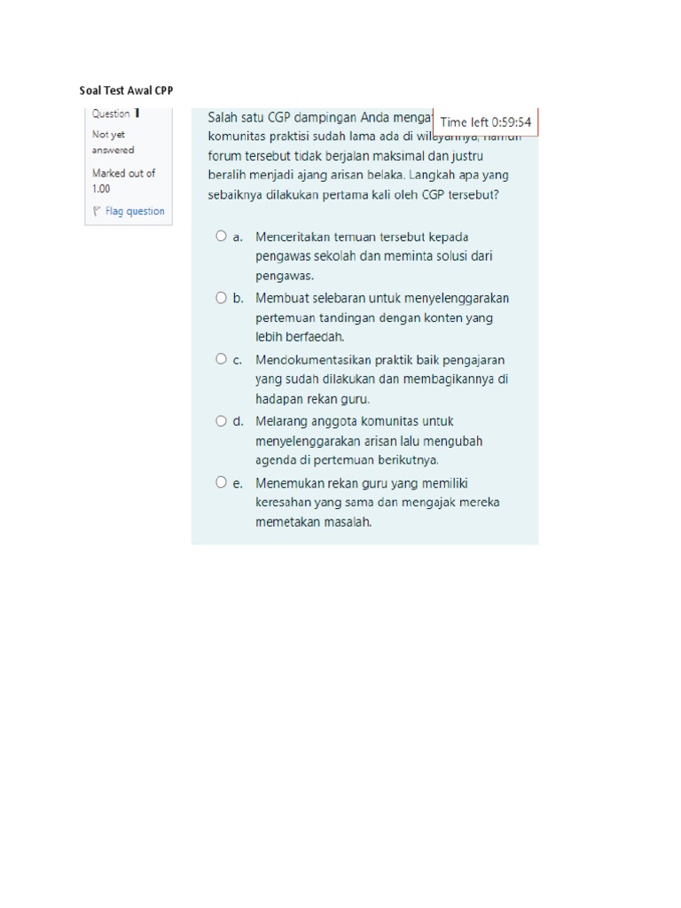 Soal Test Awal CPP | PDF