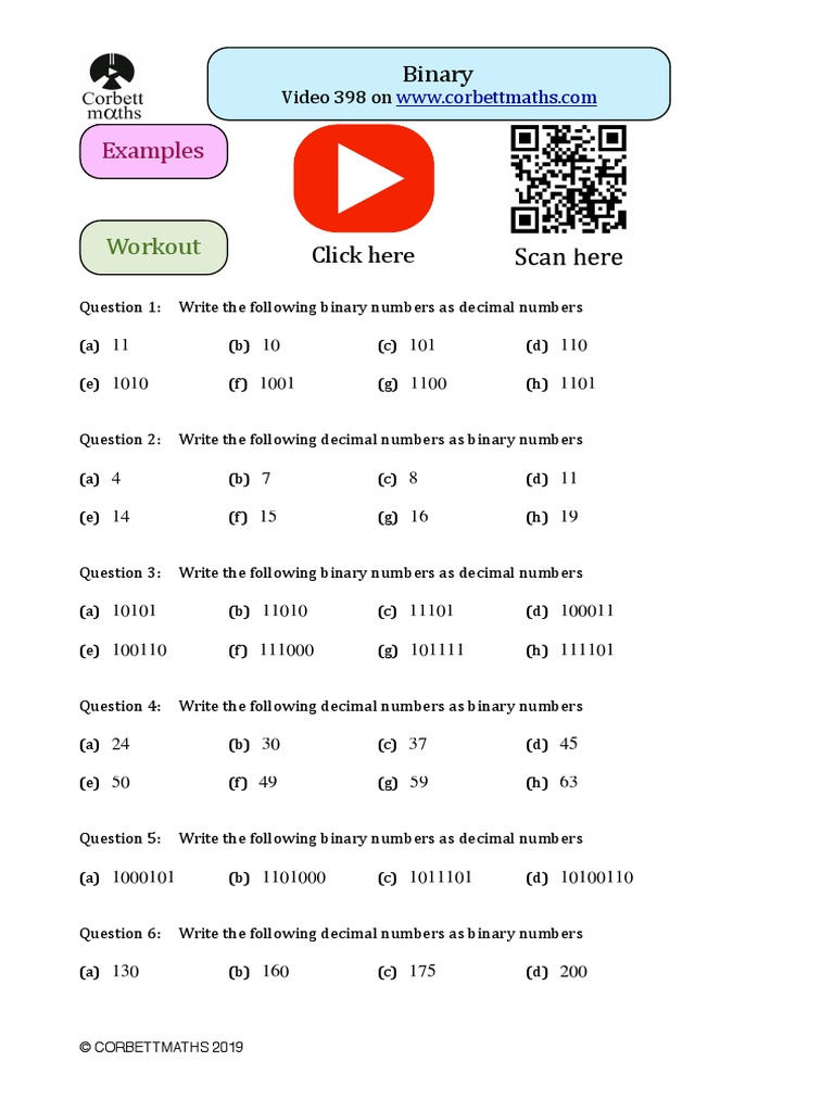 Binary | PDF | Decimal | Notation