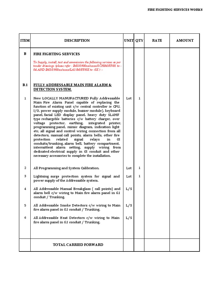 BQ (Mech) FF v1 WPKB BQ | PDF | Fire Sprinkler System | Manufactured Goods