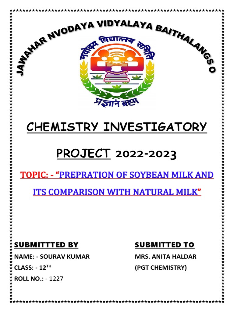 Comparing curd formation in natural milk and soybean milk | PDF | Milk ...