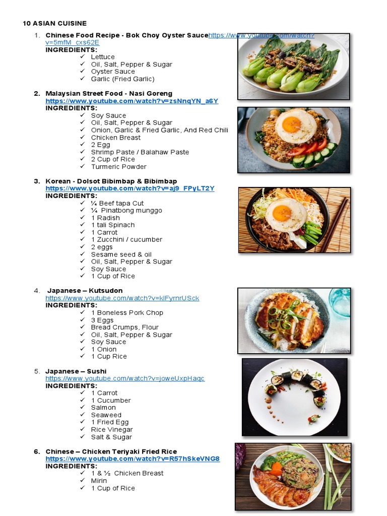 10 Asian Cuisine | PDF