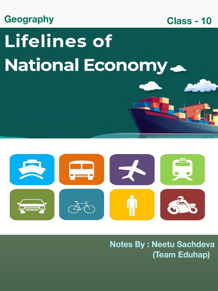 Geography - Chapter 7 - Lifelines of National Economy - Handwritten ...