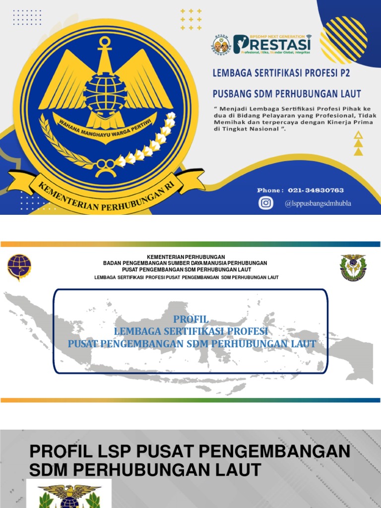 Profil LSP Pusat Pengembangan SDM Laut | PDF