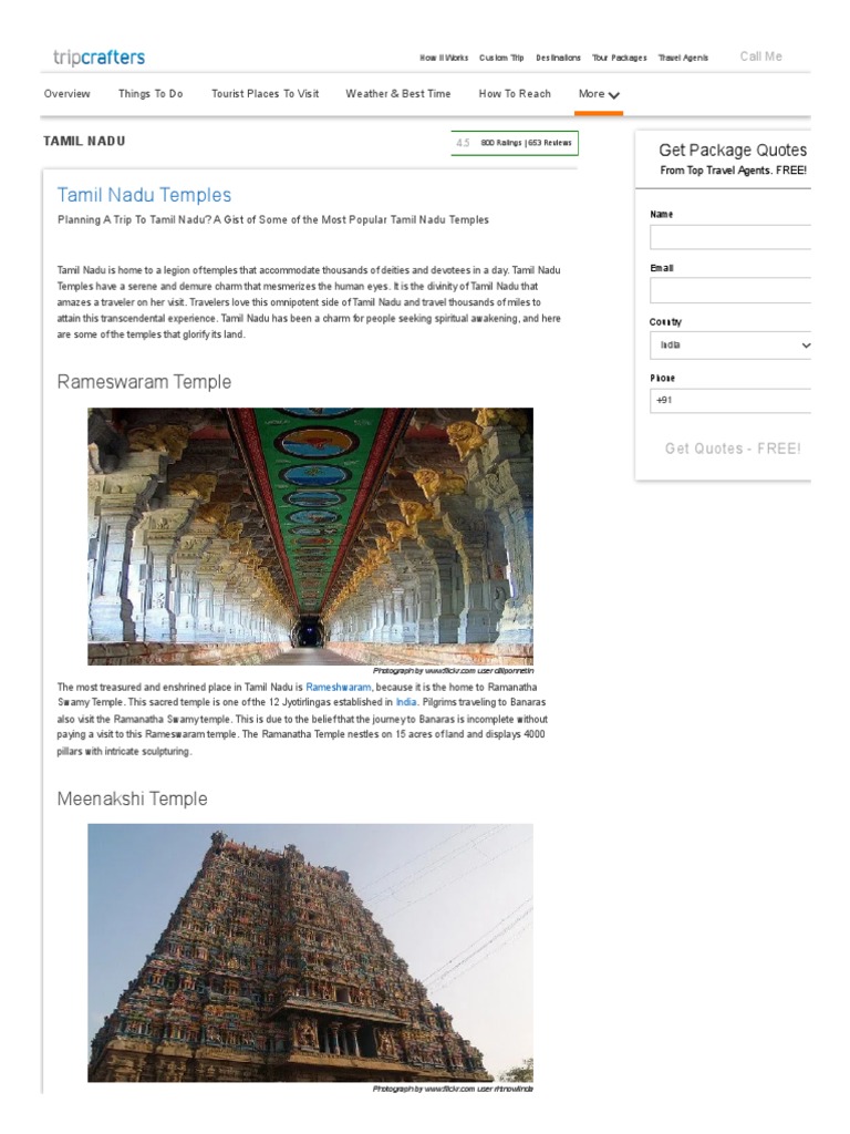 Tamil Nadu Temples (2023) | PDF | Indian Religions