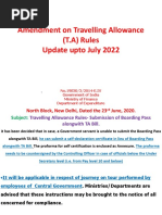 Central Govt TA/DA Rules Overview | PDF