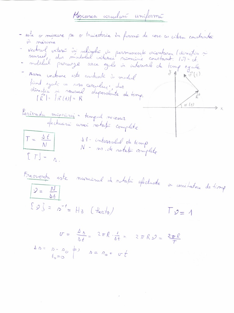 Miscarea Circulara Uniforma | PDF