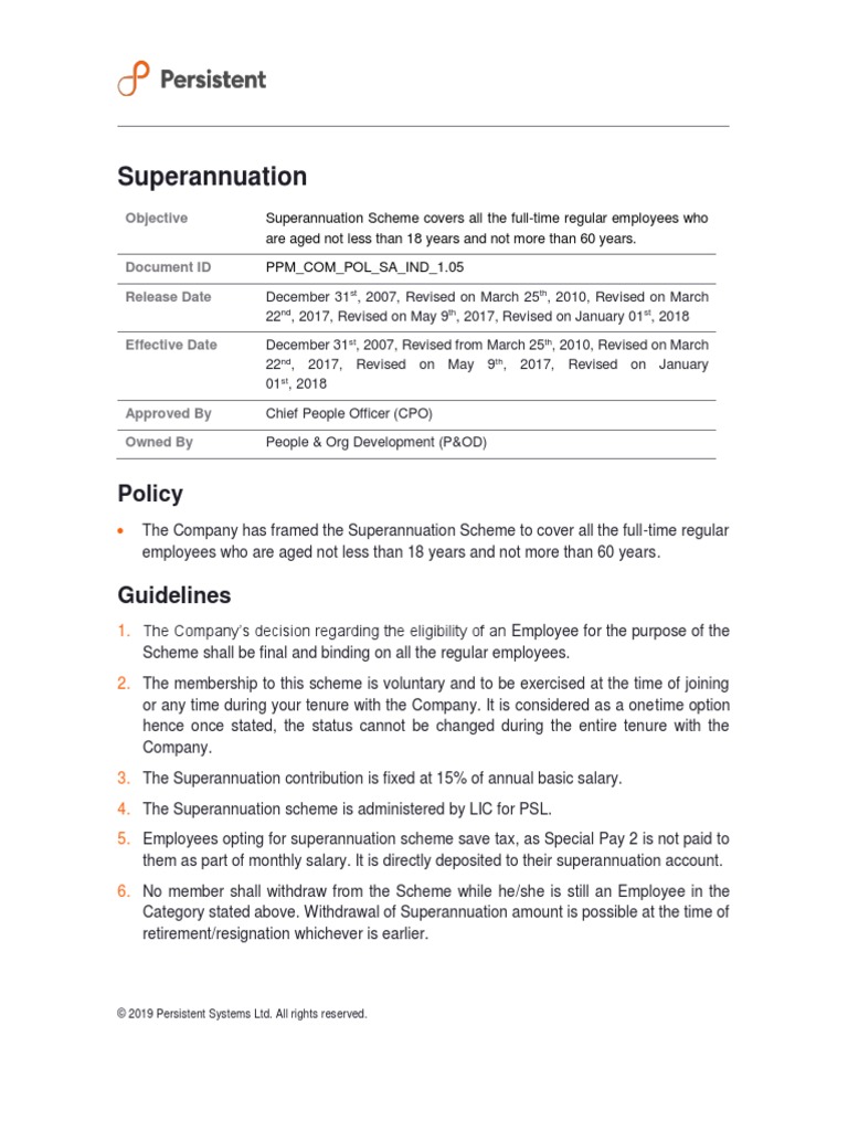 Superannuation India | PDF | Pension | Tax Deduction