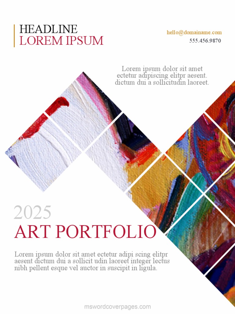Art Portfolio Cover Page 1 | PDF