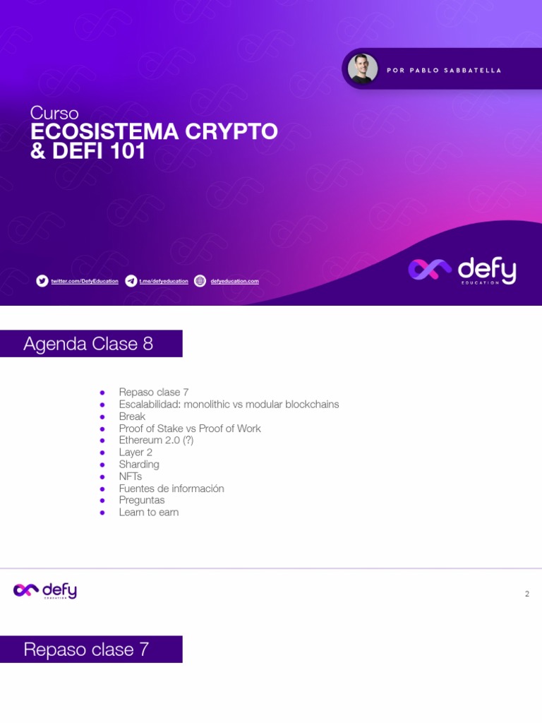 Ecosistema Crypto & DeFi 101 - Clase 08 - 2022.05.03 | PDF ...