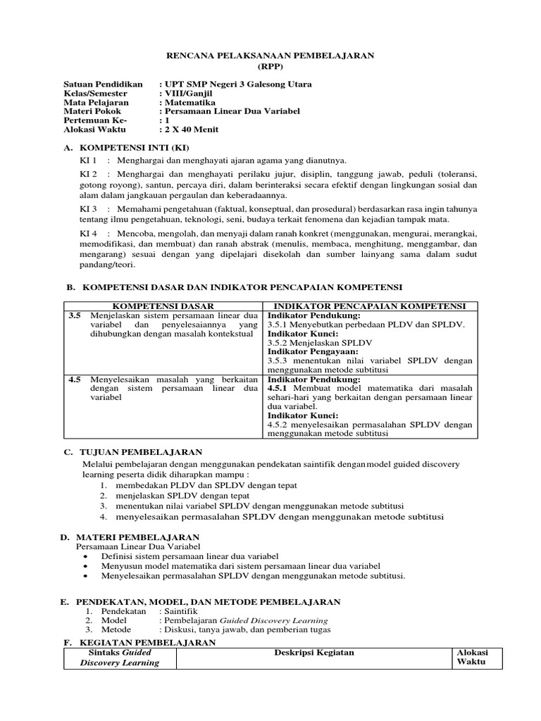 Pembuatan Rencana Aksi1 - 1 RPP1 | PDF | Karier & Perkembangan