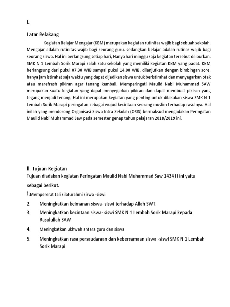 Proposal Indonesia | PDF