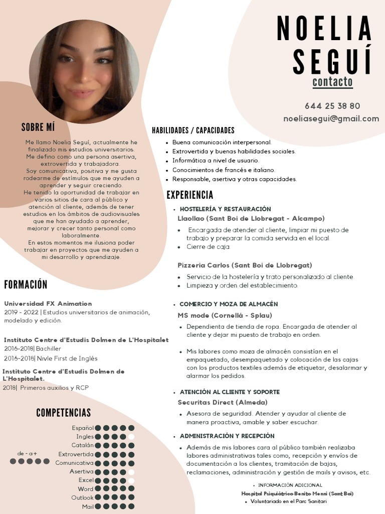 Curriculum Vitae Noelia 01 | PDF