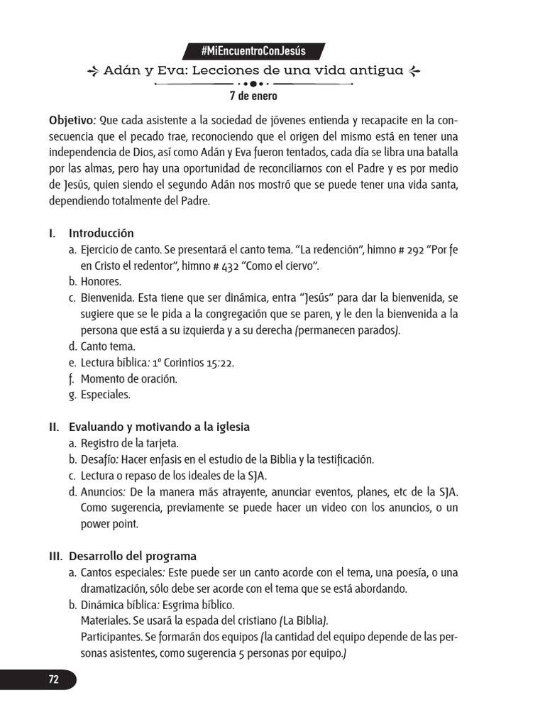 1 Adán y Eva - Lecciones de Una Vida Antigua | PDF | Adán y Eva ...