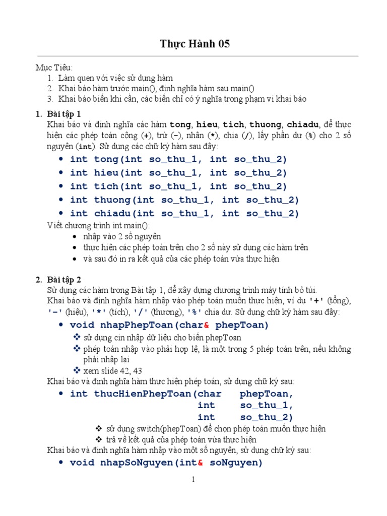 Lab05 Function Basic Pdf 