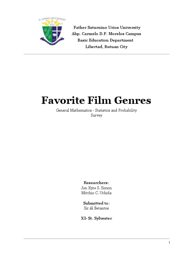 Favorite Film Genres and Preferred Methods of Viewing: A Survey of ...